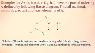 Maximal and minimal elements of poset.pptx