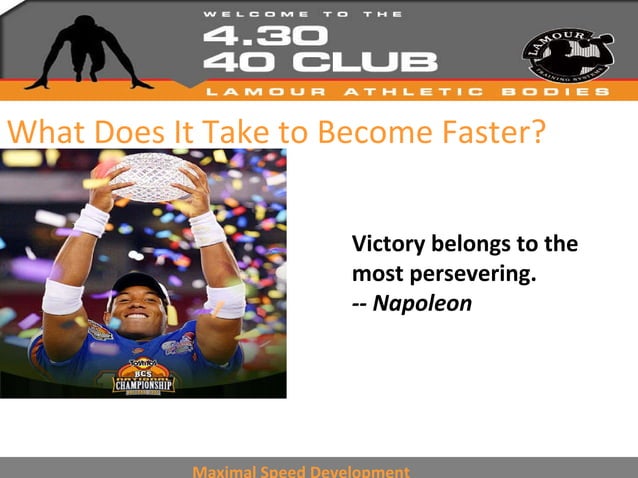 Maximal Development Of Speed | PPT