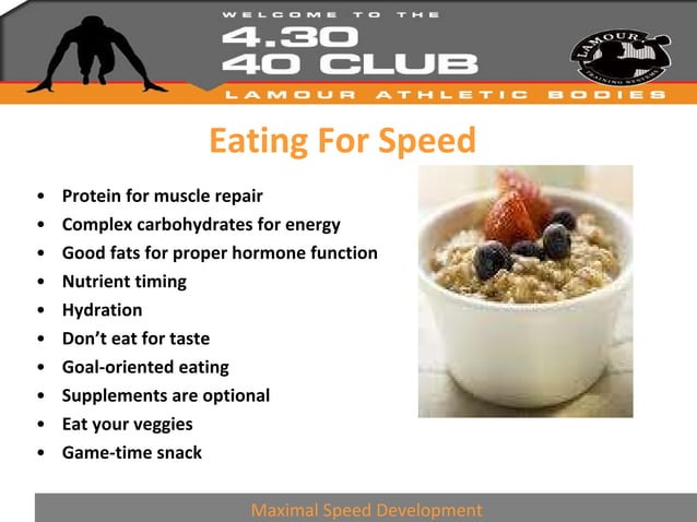 Maximal Development Of Speed | PPT