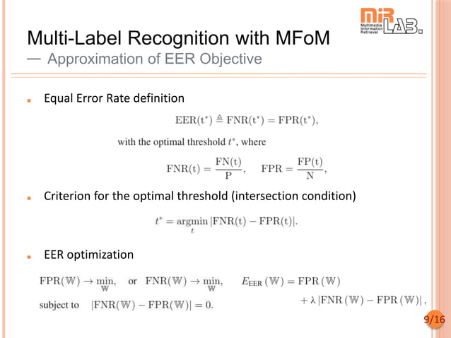 Maximal Figure Of Merit Framework To Detect Multi Label Phonetic