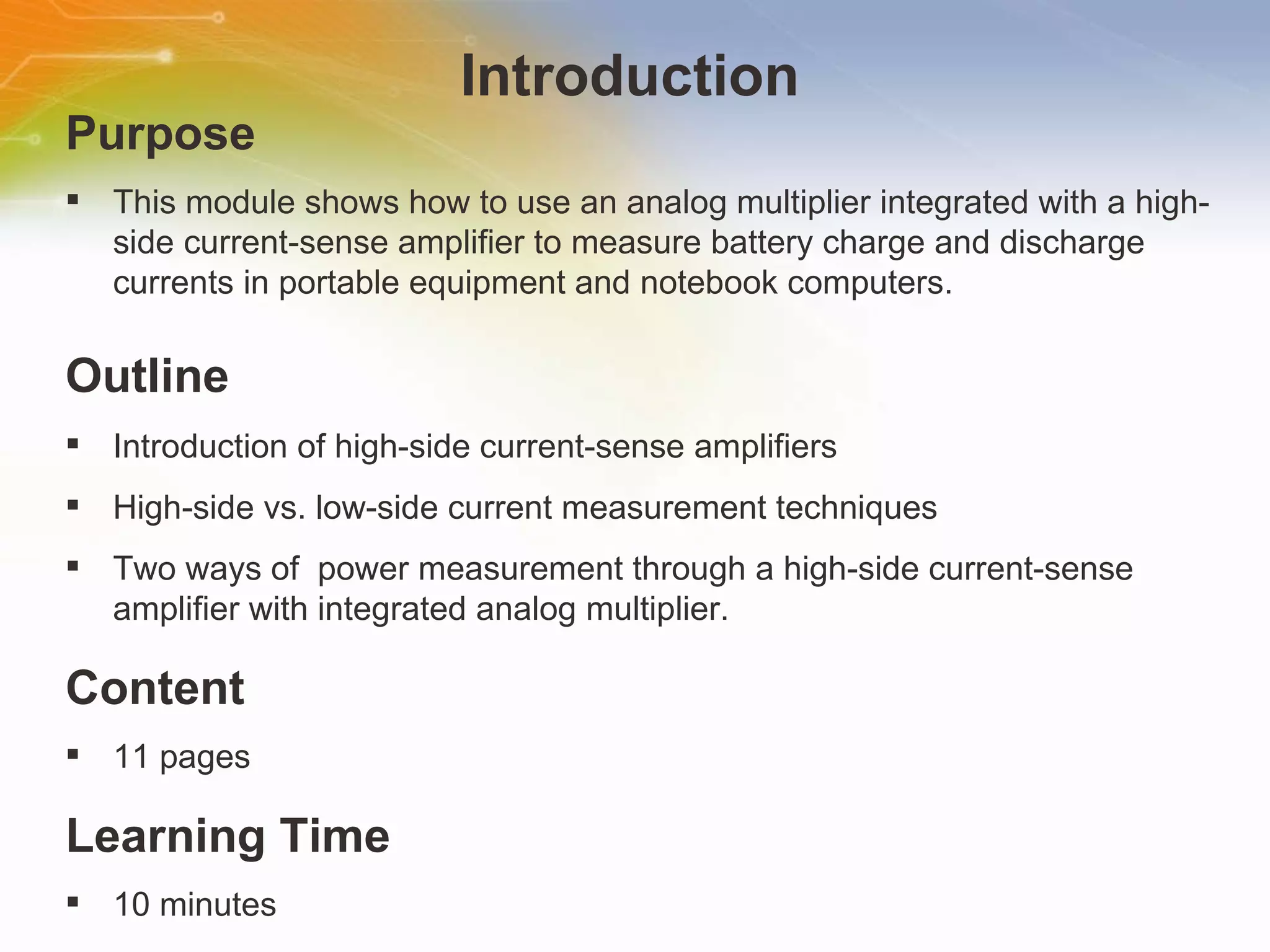 Analog Multiplier Improves the Accuracy of High-Side Current-Sense ...