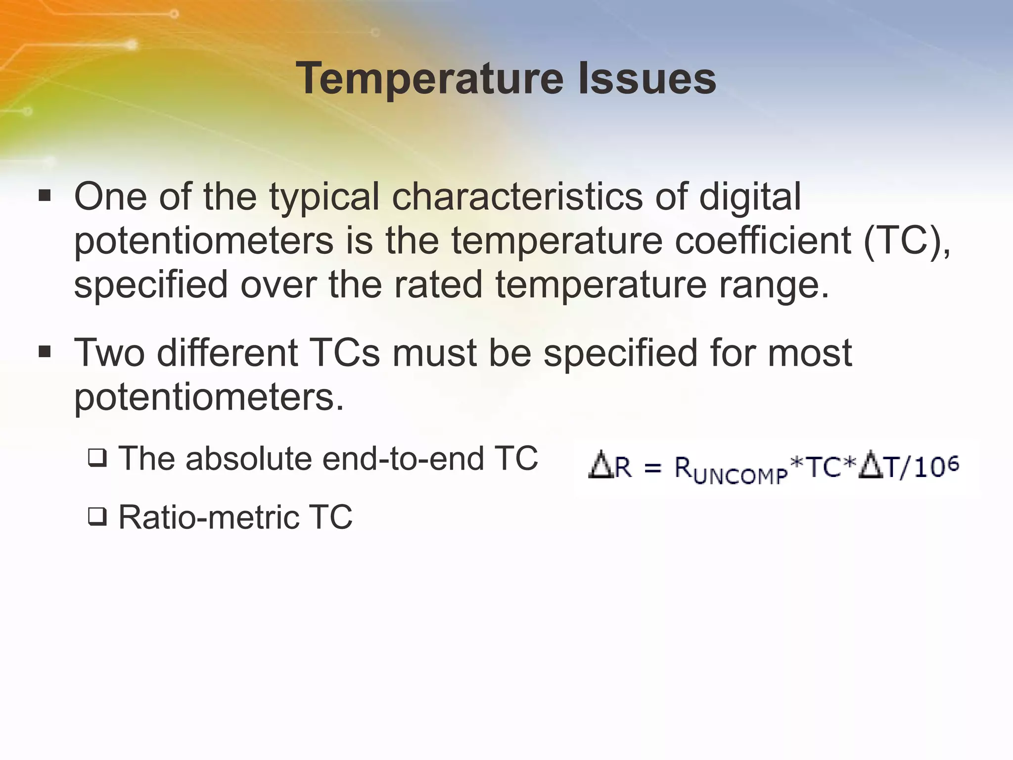 Digital Potentiometers Replace Mechanical Potentiometers | PPT