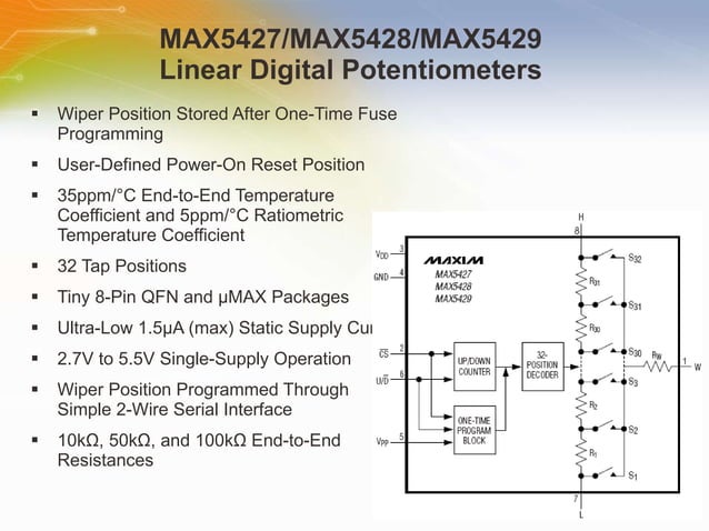 Digital Potentiometers Replace Mechanical Potentiometers | PPT
