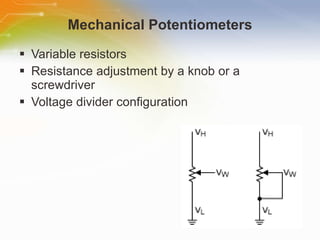 Digital Potentiometers Replace Mechanical Potentiometers | PPT