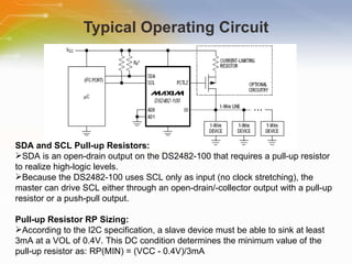 Overview Study on Single-Channel I2C to 1-Wire Master DS2482 | PPT