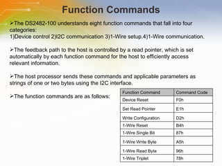 Overview Study on Single-Channel I2C to 1-Wire Master DS2482 | PPT