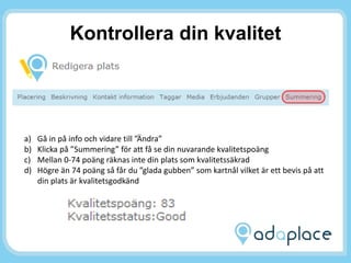 Maximera din kvalitet | PPT
