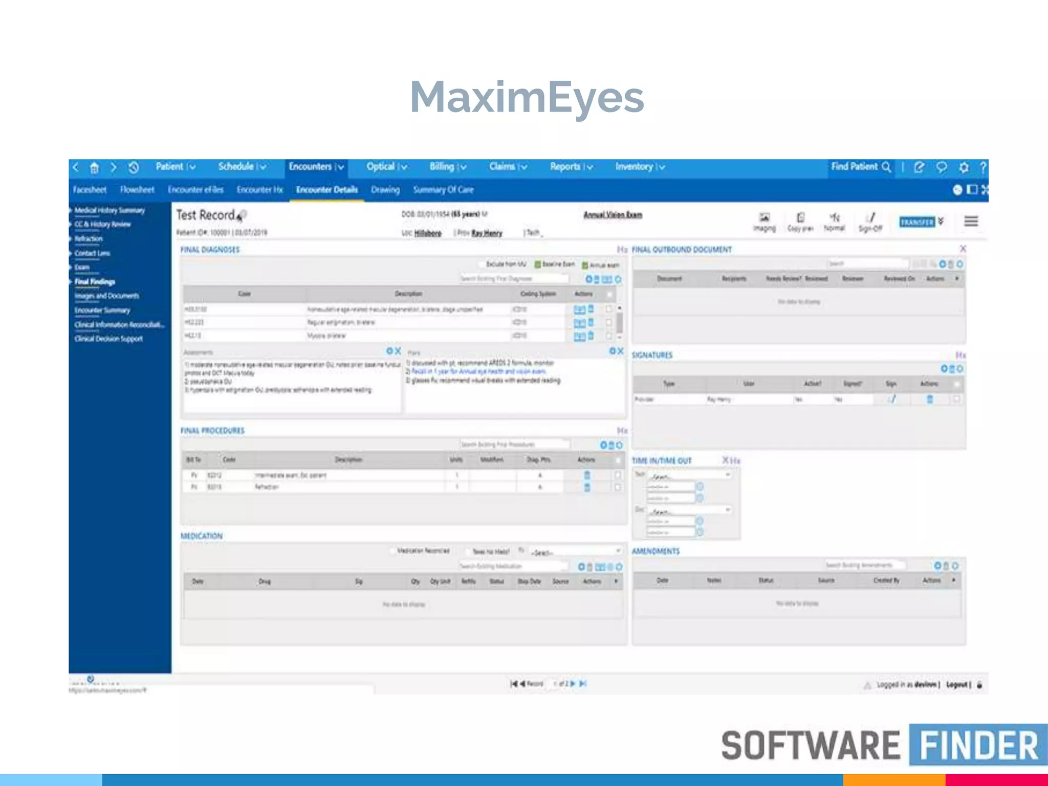 Maxim eyes-Software Finder | PPT