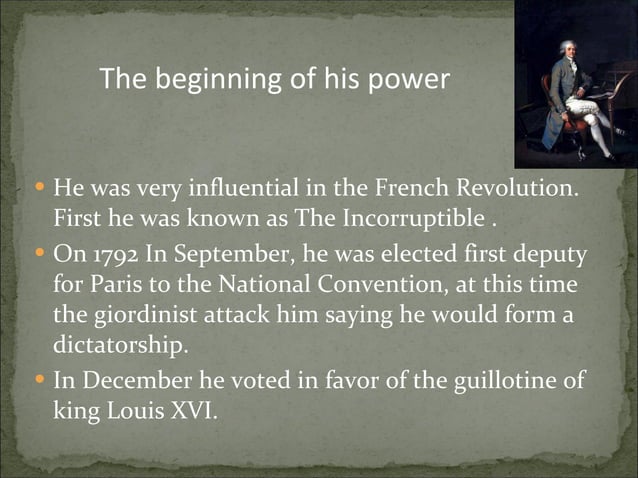 Maximilien robespierre | PPT | Law
