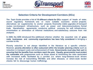 Maximising the social impact of infrastructure by moving from transport ...