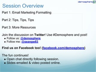 Maximize Demosphere XXVI - Email Marketing Best Practices | PPT