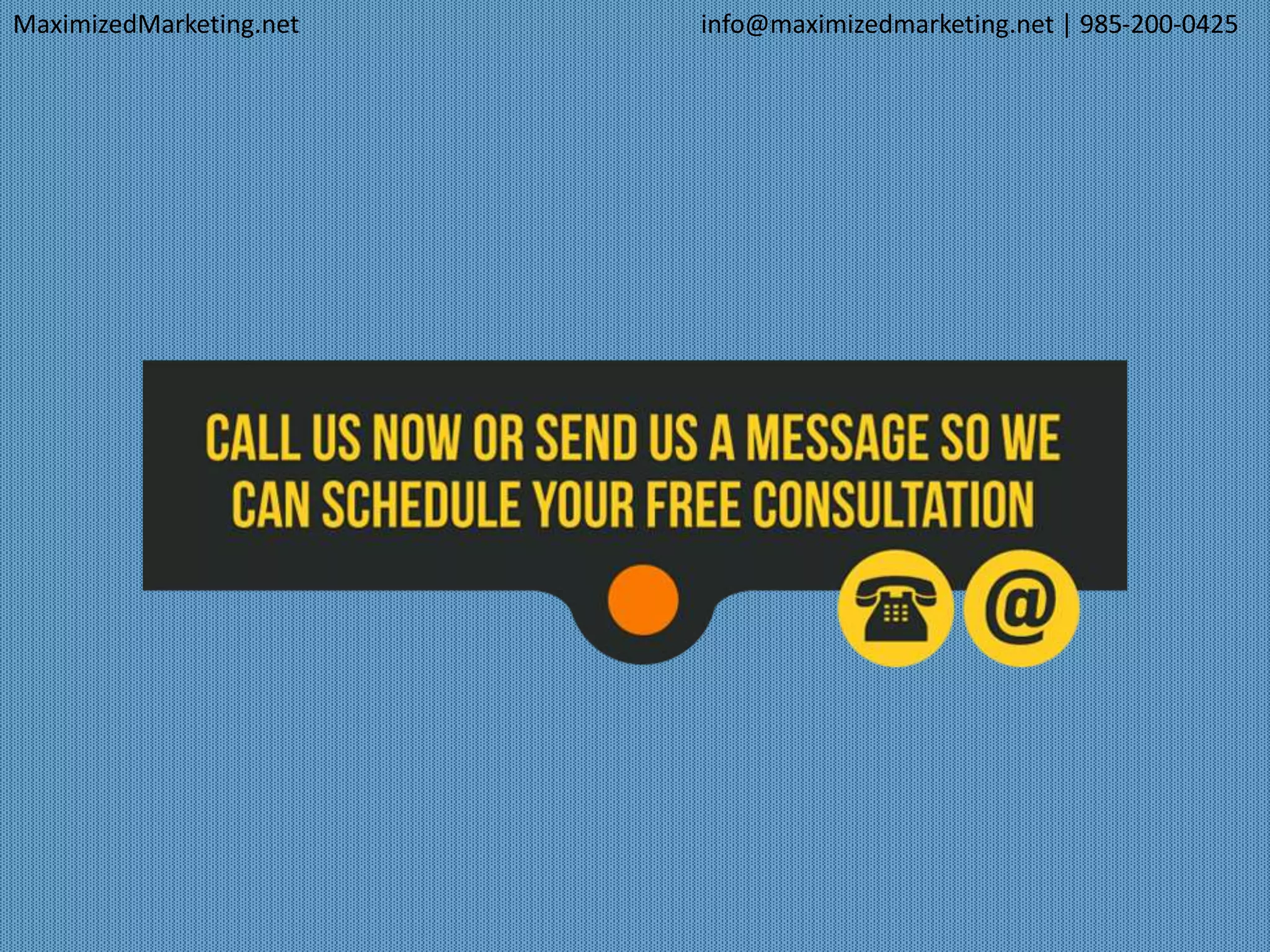 Maximized Marketing Pro Consultation PowerPoint | PPTX