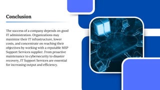Maximize Efficiency with Reliable MSP Support Services | PPT