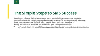 Maximize Engagement with Salesforce SMS Drip Campaigns | PPT