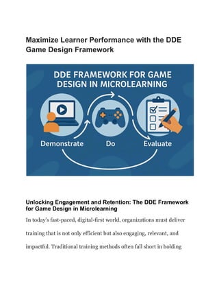 Maximize Learner Performance with the DDE Game Design Framework.pdf
