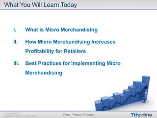 Maximize Market Share with Micro Merchandising | PPT