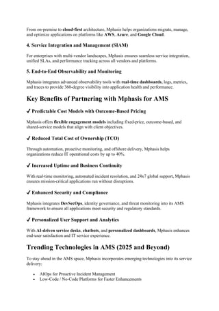 Maximize ROI with Future-Ready Application Management Services | Mphasis Edge Explained | PDF