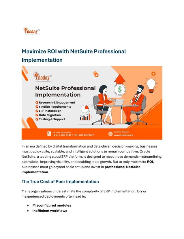 NetSuite Implementation to Maximize Returns | PDF