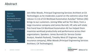 Maximize the Value of CA Workload Automation AE (AutoSys®) | PDF