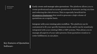 Maximize Your Sales with Our Powerful Quotation Software.pdf