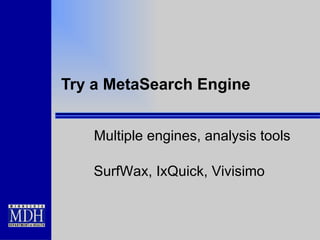Maximizing Internet Search Engines | PPT