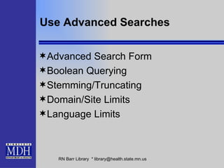 Maximizing Internet Search Engines | PPT