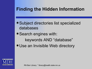 Maximizing Internet Search Engines | PPT