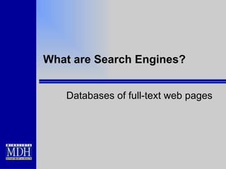 Maximizing Internet Search Engines | PPT