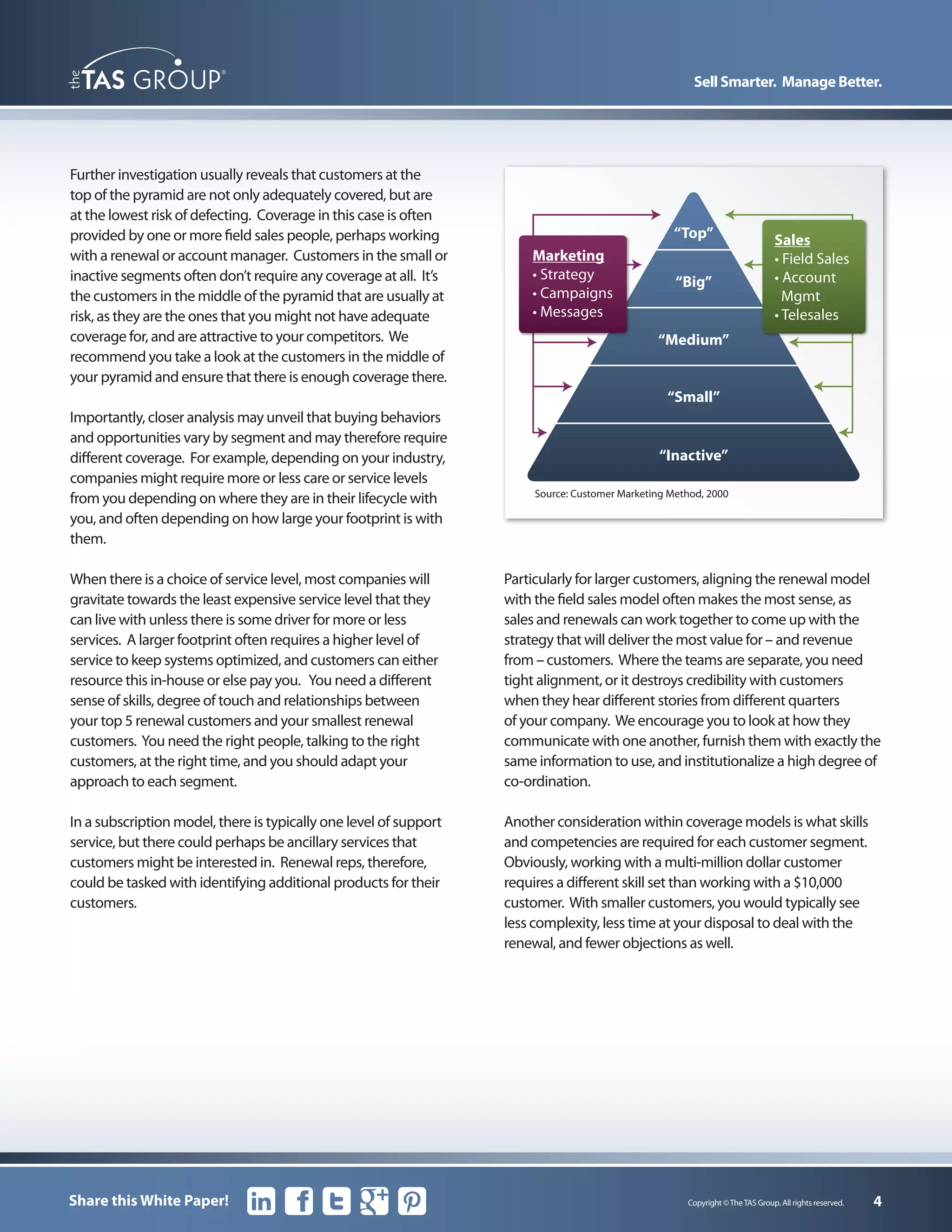 Sales White Paper: Maximizing Renewal Revenues | PDF | Sales | Business
