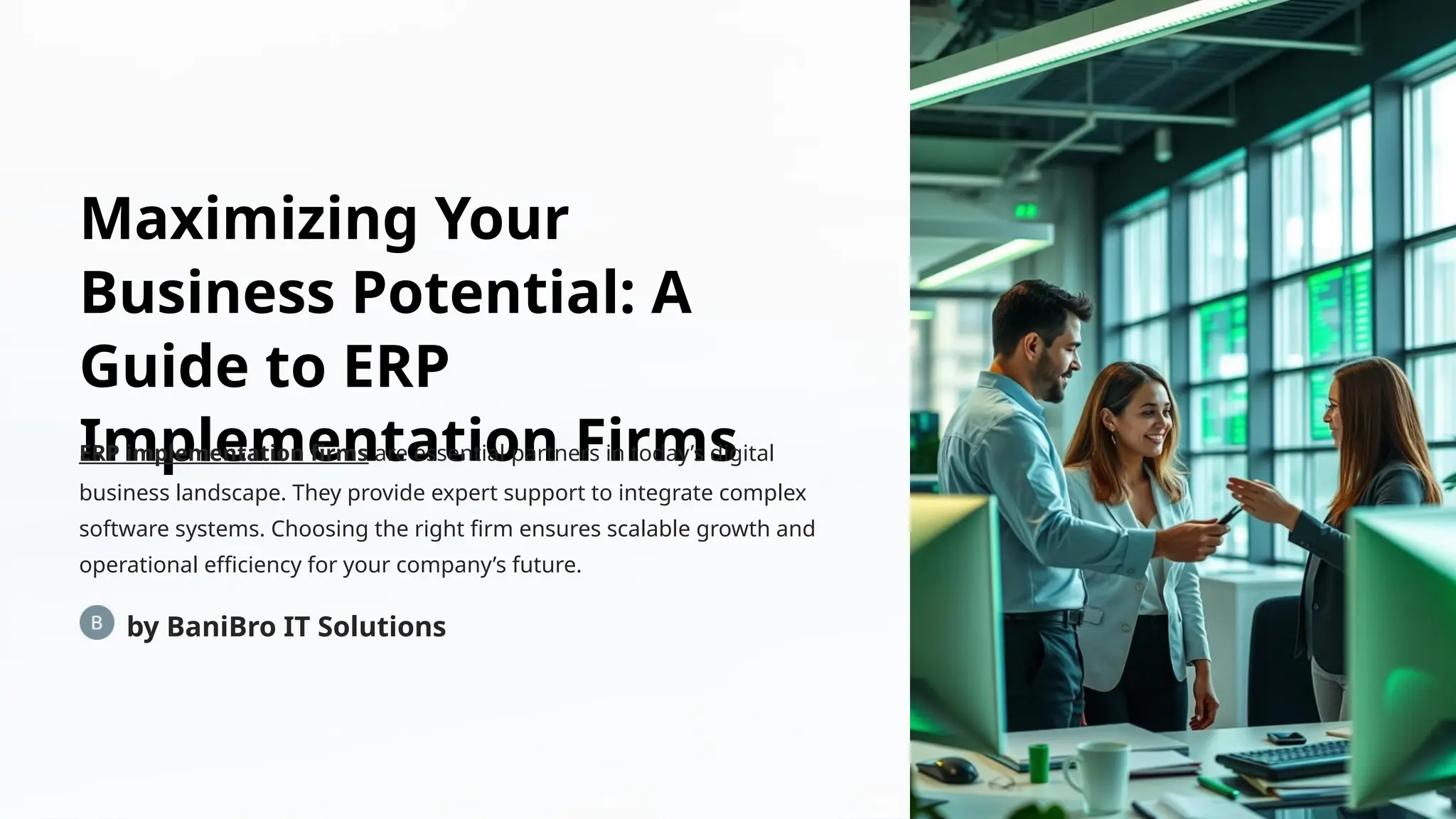 Maximizing Your Business Potential A Guide to ERP Implementation Firms. | PPTX