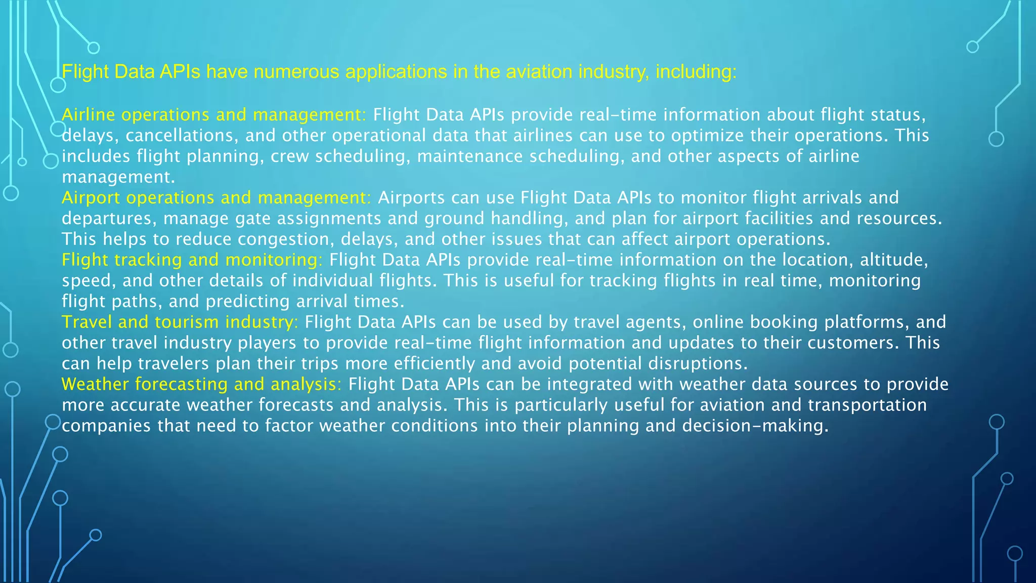 Maximizing Airline Operations Efficiency with Flight Data APIs.pptx ...