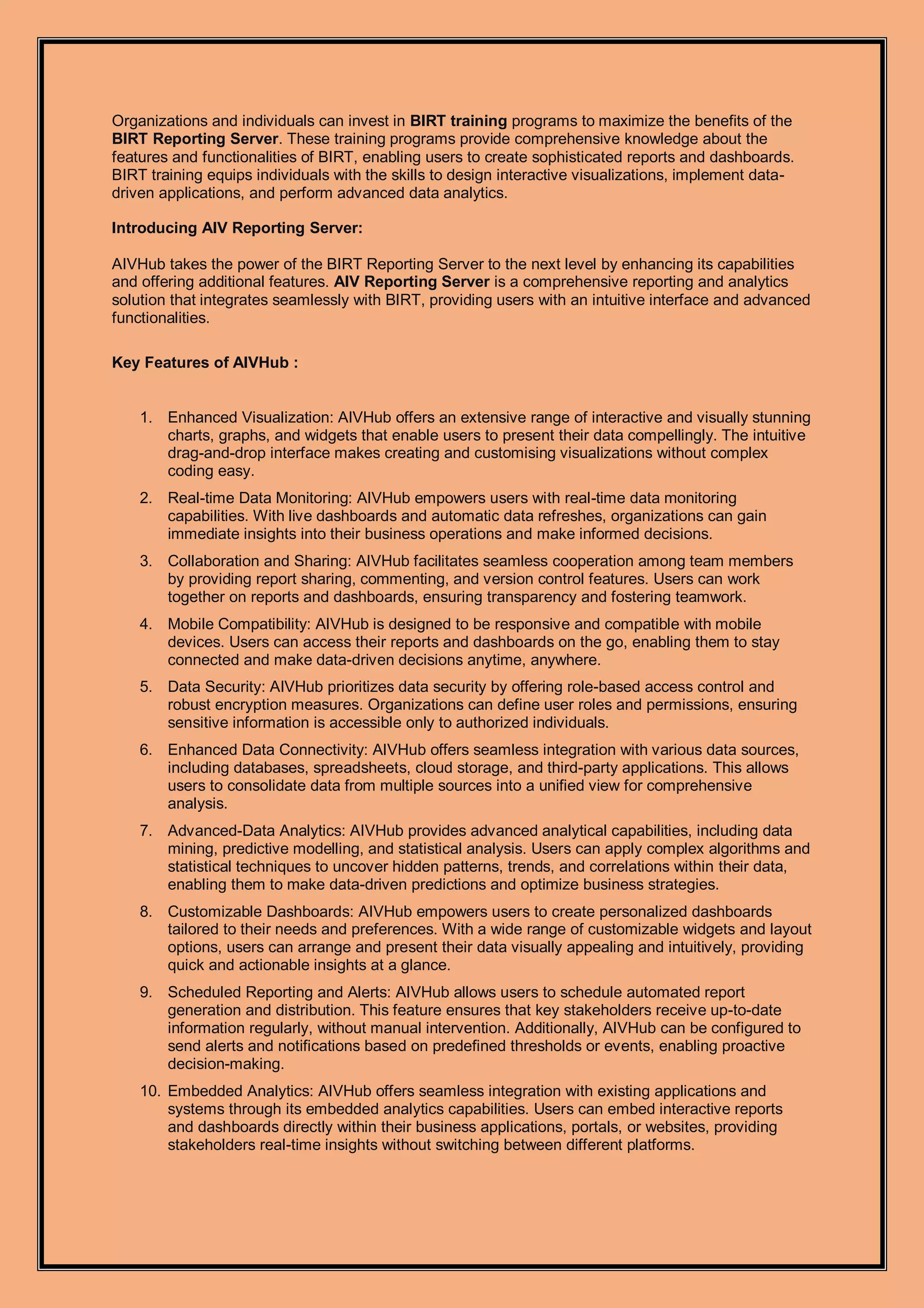 Maximizing Business Insights with BIRT Reporting Server and AIVHB.pdf