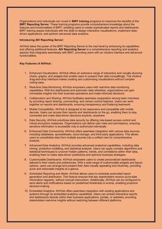 Maximizing Business Insights with BIRT Reporting Server and AIVHB.pdf