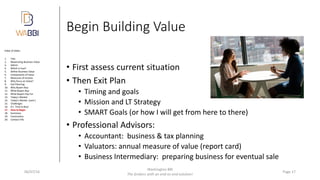 Maximizing business value umpqua lunch and learn 072016 | PPT