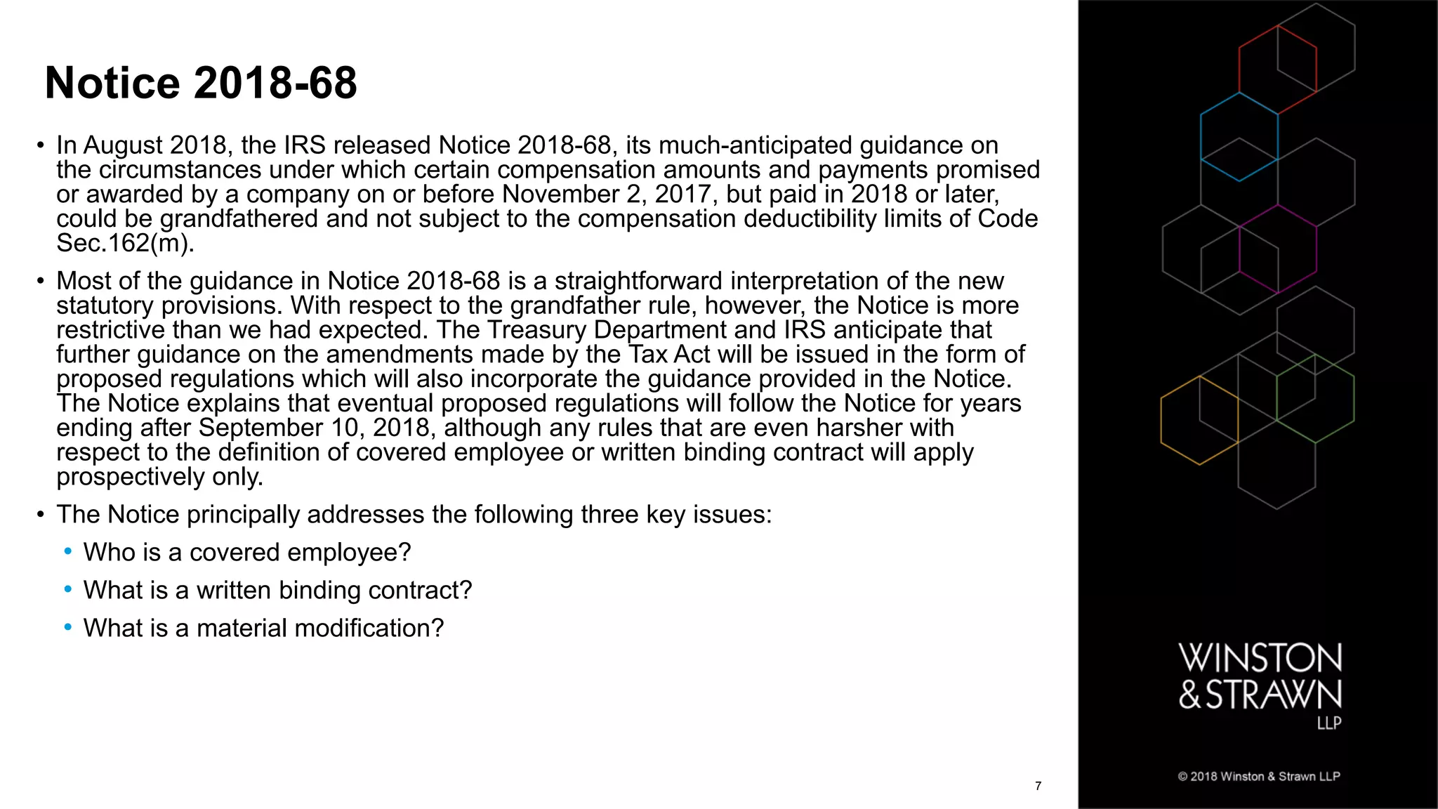 Maximizing Deductions in Light of the Section 162(m) Guidance | PDF