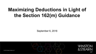 Maximizing Deductions in Light of the Section 162(m) Guidance | PDF