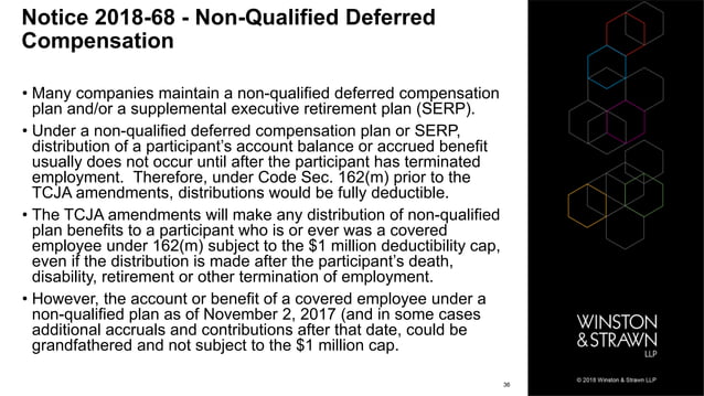 Maximizing Deductions in Light of the Section 162(m) Guidance | PPT