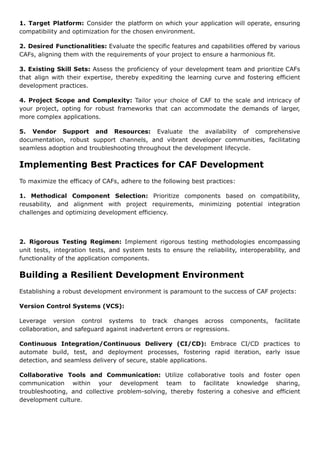 Maximizing Development Efficiency with Composite Application Framework ...