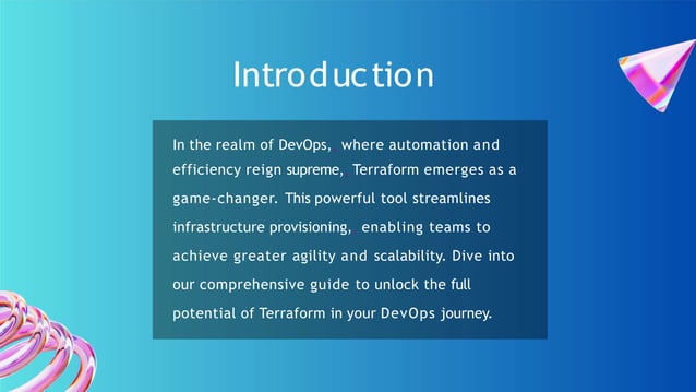 Maximizing DevOps Efficiency with Terraform.pptx Maximizing DevOps Efficiency with Terraform.pptx