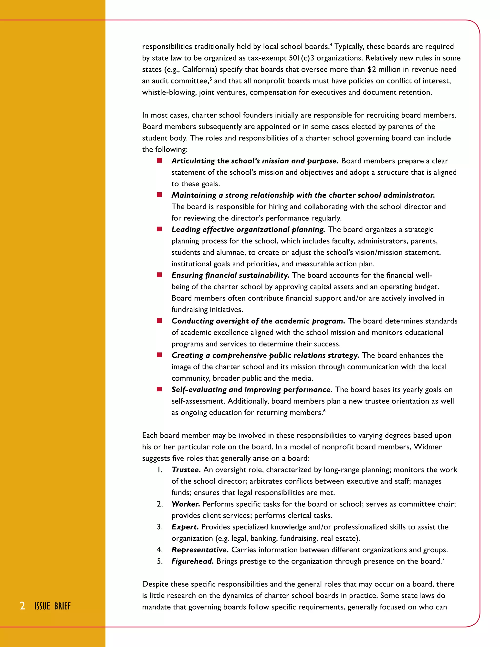 Charter School Governing Boards | PDF