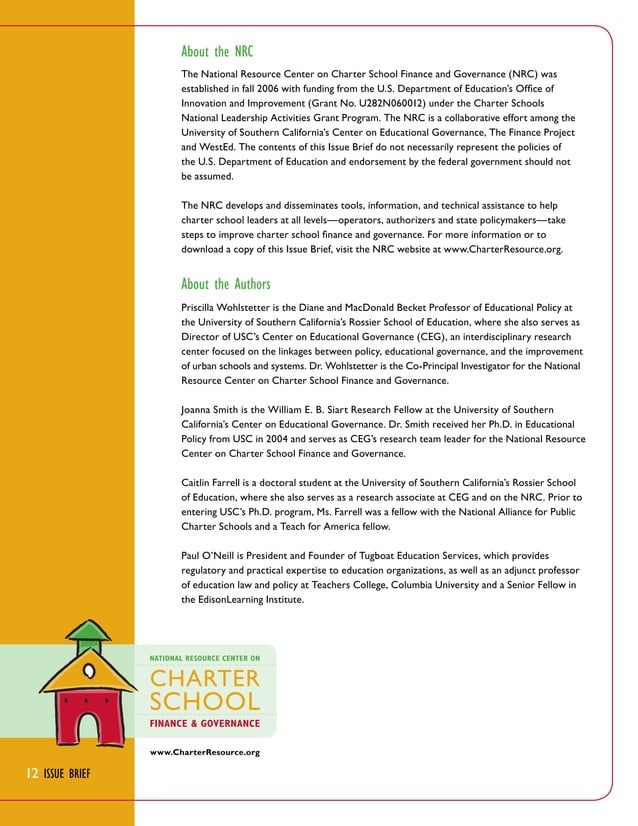 Charter School Governing Boards | PDF