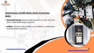 Maximizing Efficiency and Reliability with ABB IRXm Static Protection ...
