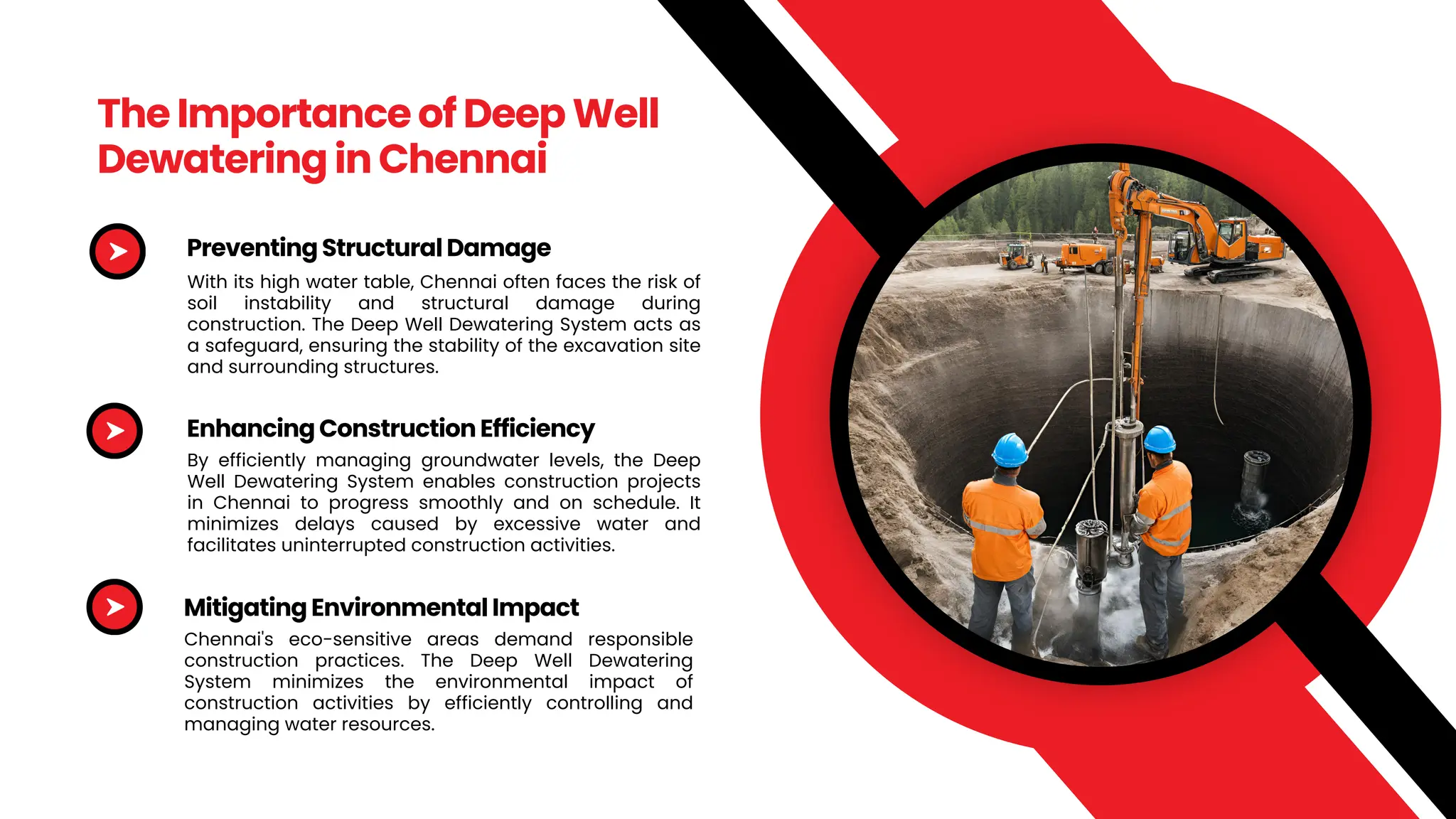 Deep Well Dewatering System in Chennai | Asian Dewatering | PDF | Civil ...