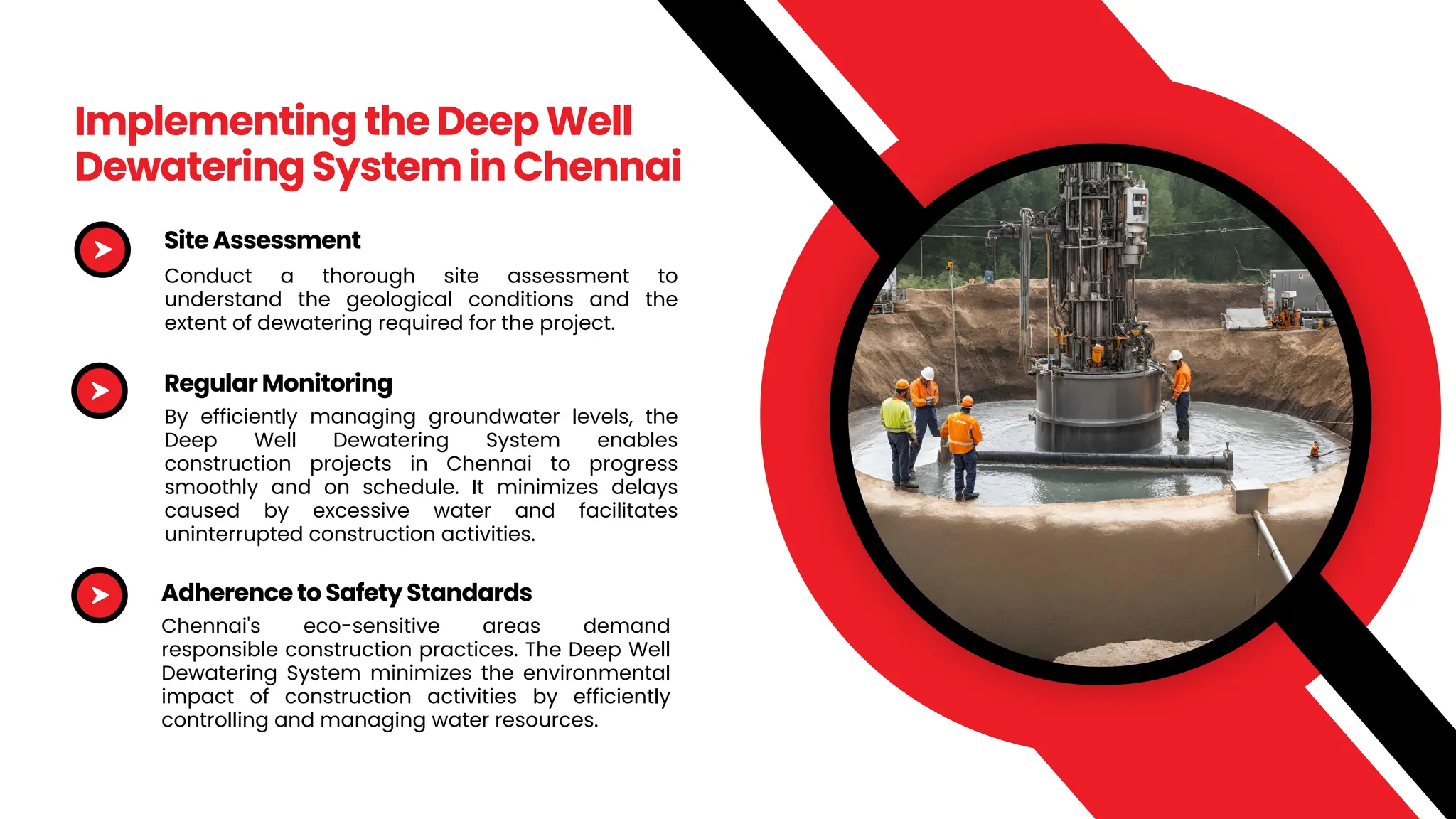 Deep Well Dewatering System in Chennai | Asian Dewatering | PDF | Civil ...