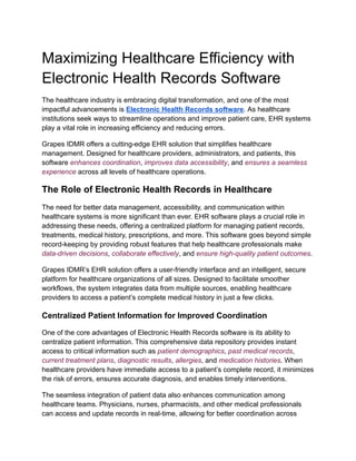 Maximizing Healthcare Efficiency with Electronic Health Records Software.pdf
