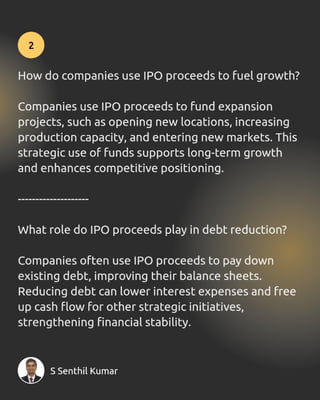 Maximizing IPO Proceeds Strategic Uses for Growth | PDF