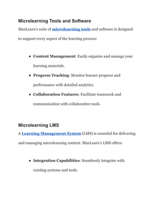 Maximizing Learning with MaxLearn’s Microlearning Platform.pdf | Free Download