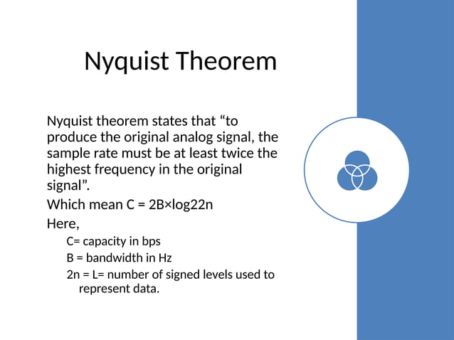 Maximizing Network Efficiency: Exploring Shannon's and Nyquist Theorems, Bandwidth, and ...