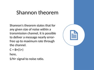 Maximizing Network Efficiency: Exploring Shannon's and Nyquist Theorems ...