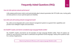 Maximizing Network Efficiency with Large Language Models (LLM) | PPT